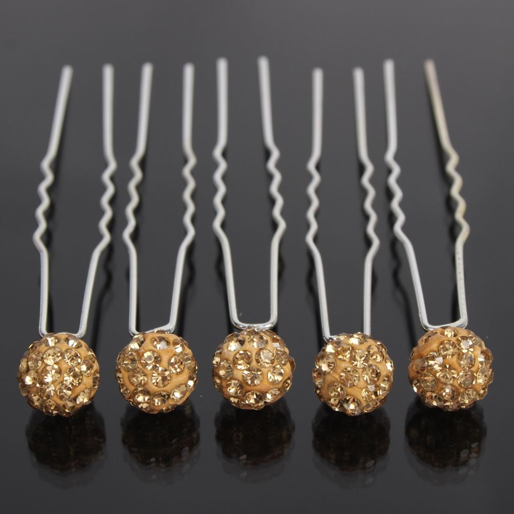 5 Strass Haarnadeln Braut Kommunion Hochzeit Ball Haarschmuck Hairpins ...